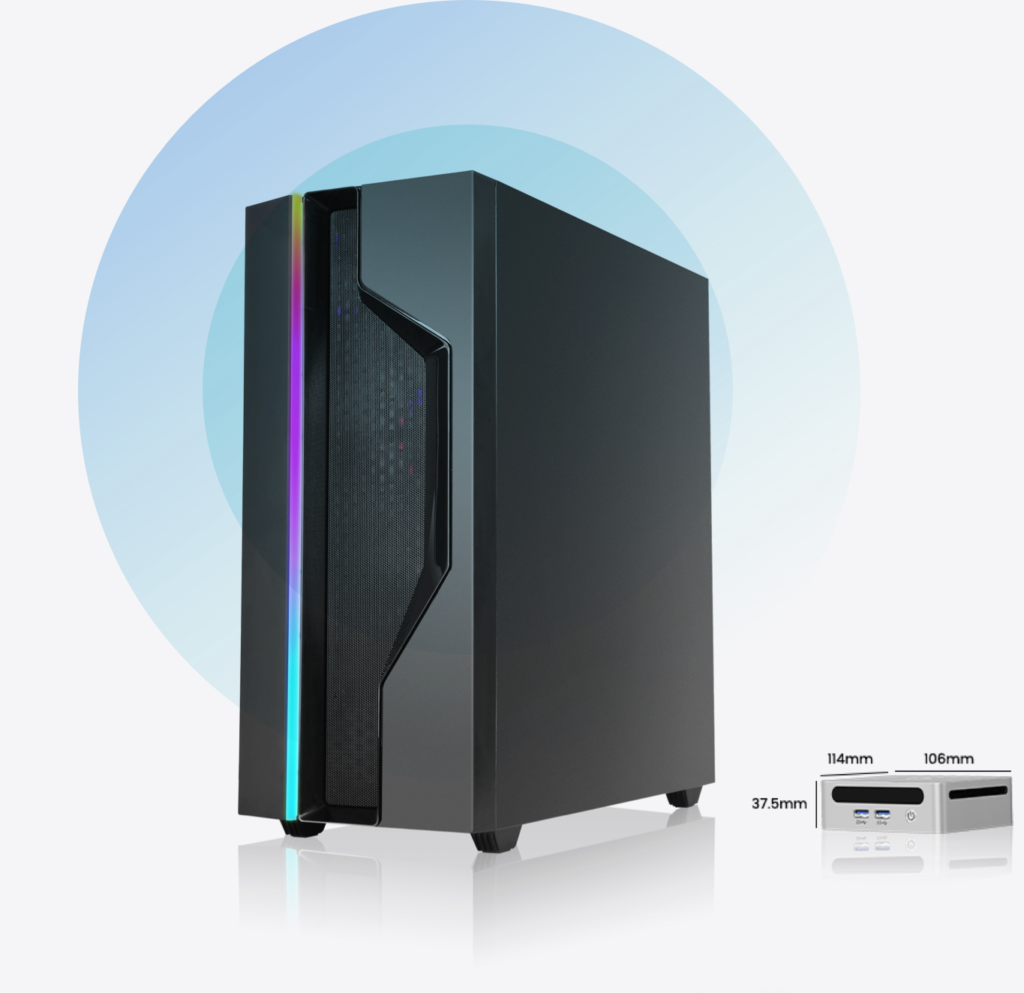 GenMachine Ren4000 4800H AMD Mini PC, Ryzen 7 Mini PC